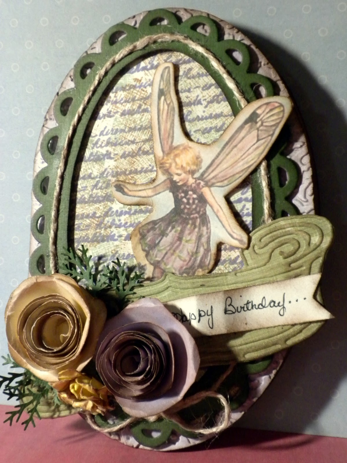 Kinda Krafty...eh?: Fairy Birthday Card...