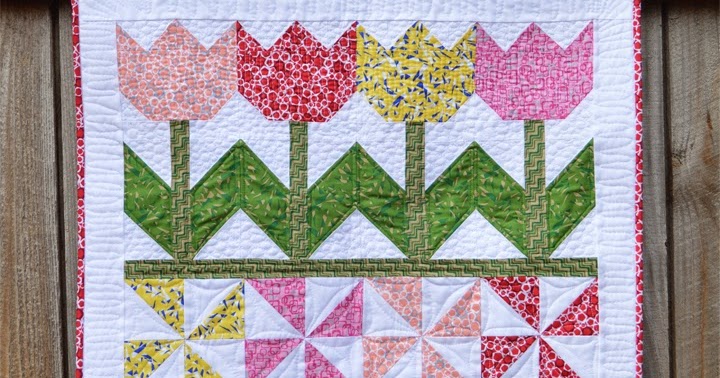 Inspired by Fabric: Tutorial: Tulip Time Wall Hanging