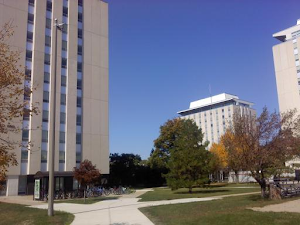 Tri Towers: Proximity to central campus.