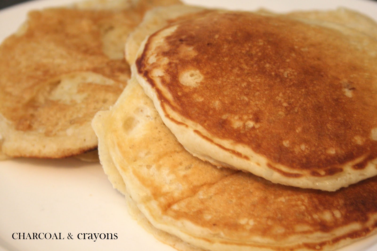 Charcoal and Crayons: The First Pancake