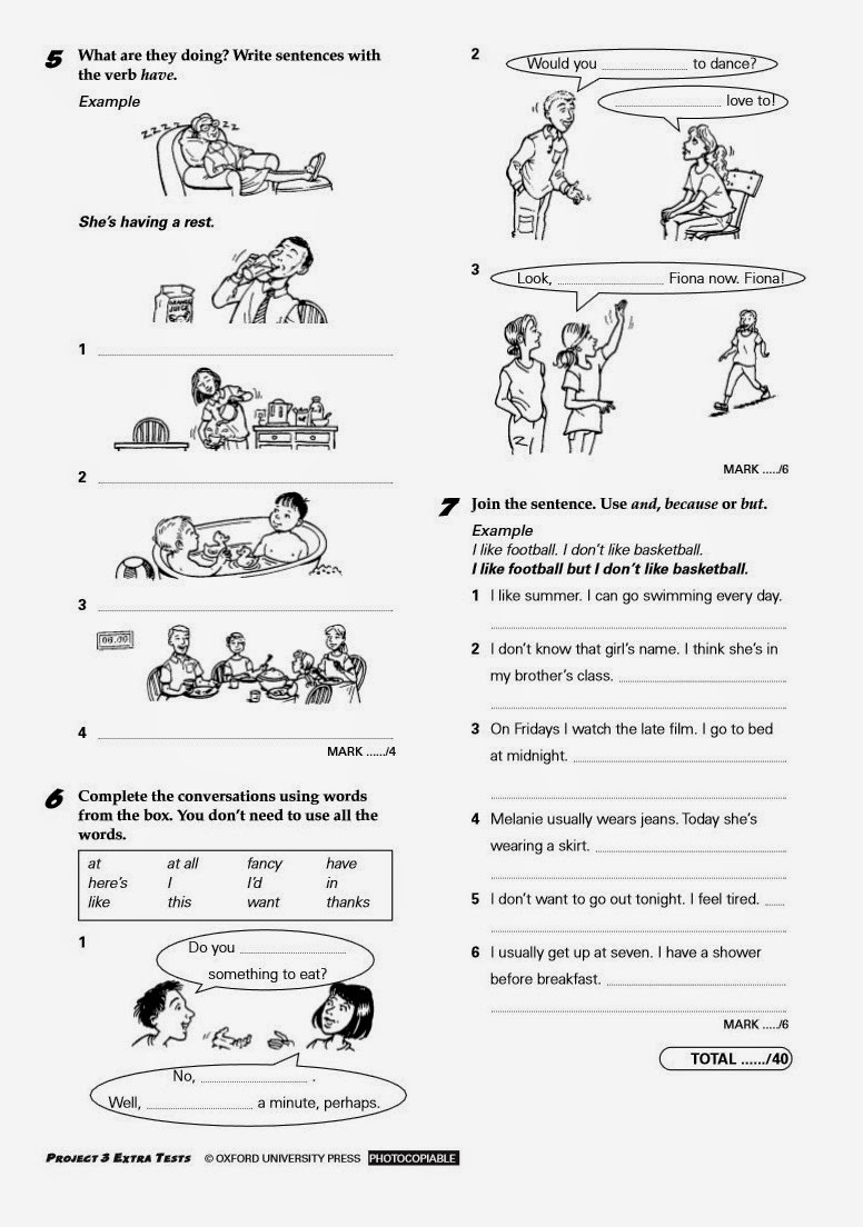 Třídní stránka ZŠ BN 7.tř: UNIT TEST: Project 3 UNIT 2 + KEY