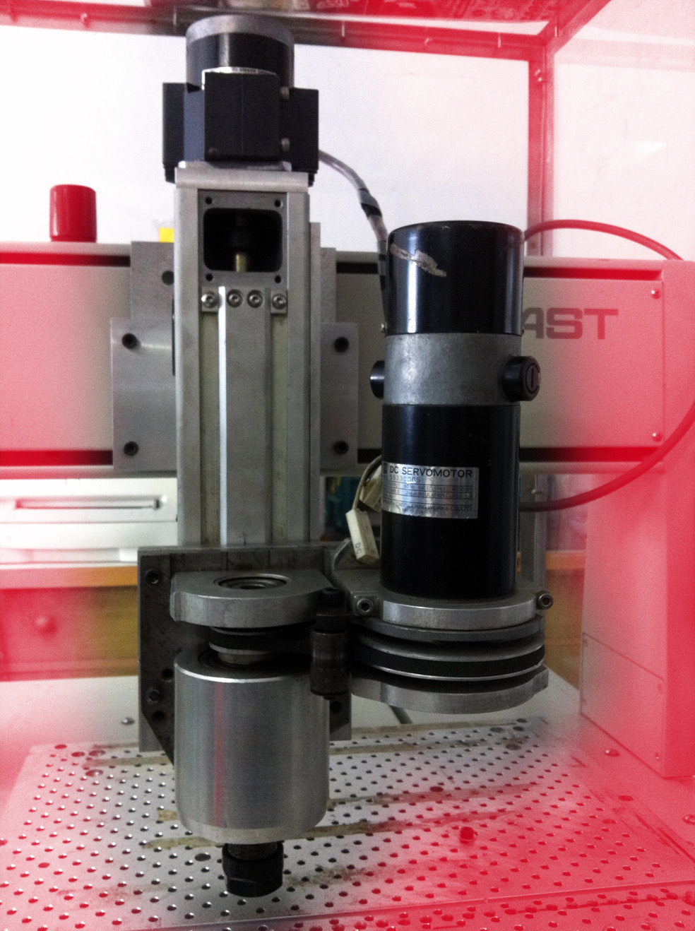 Lamphun DIY : mini CNC จากโครงเครื่องเก่า (CNC ขันน็อต Sony)