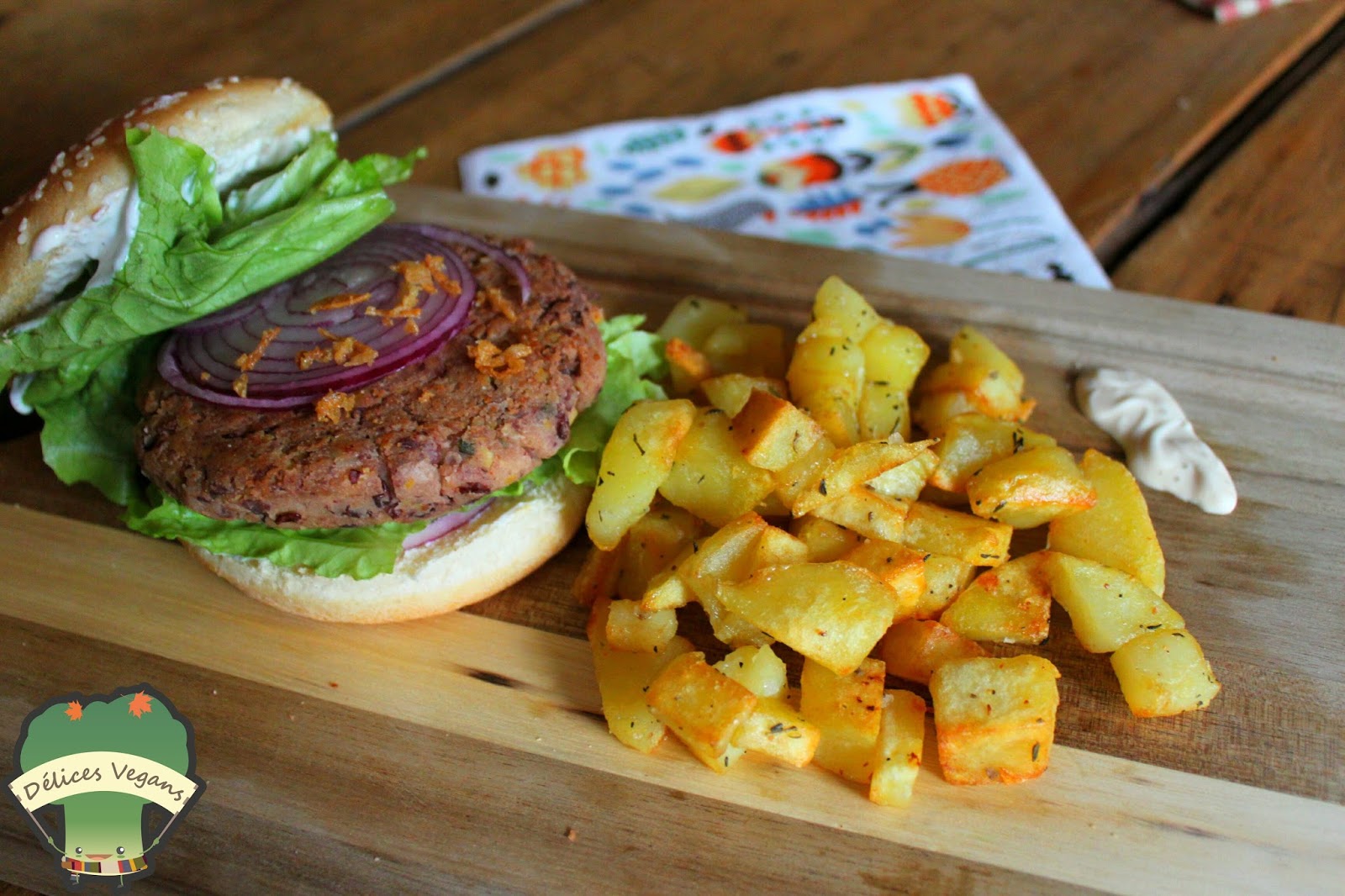 Hamburger n°15, recette de steak aux haricots rouges/pois chiche, vegan ...