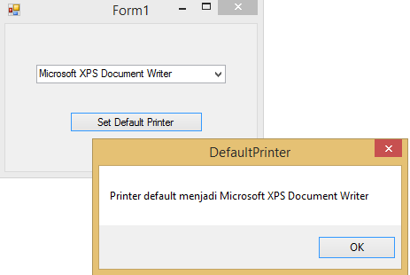 VB.NET: Setting Default Printer with Visual Basic Code