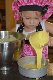 simply FOuR us: Cooking with Kids~Make your own cake