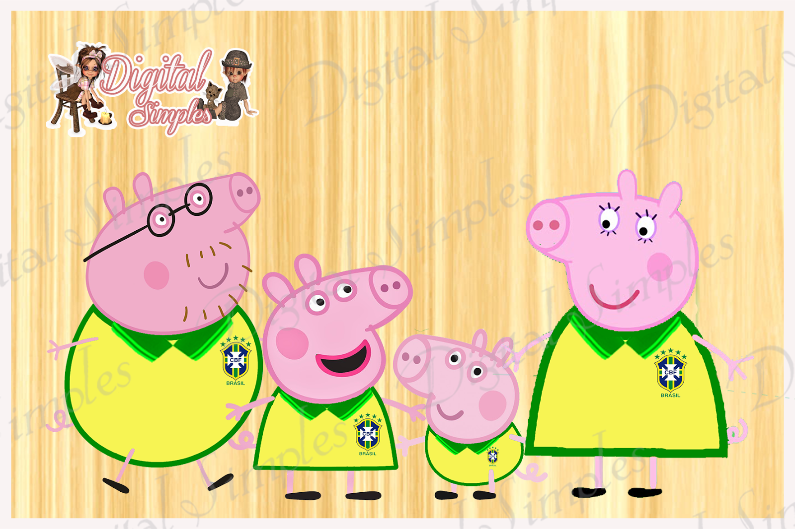 Kit de Aniversário "Peppa pig na Copa 2014" para Imprimir - Convites ...