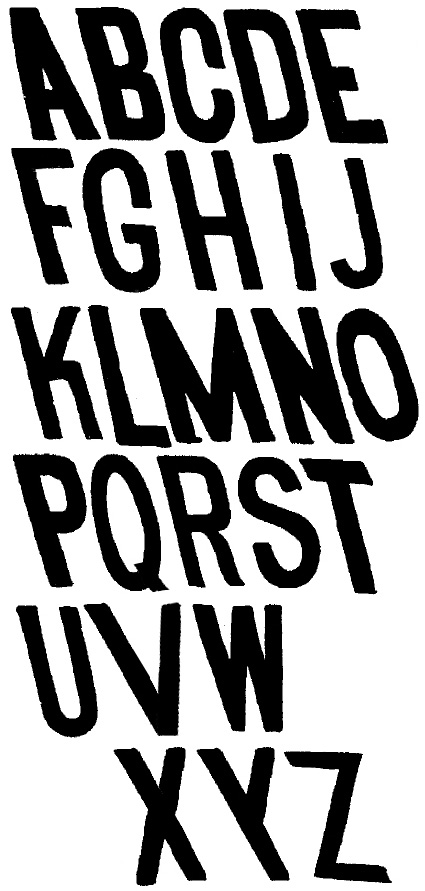 Grandma Slump: A Funky Left-Slanting Grocery Store Font