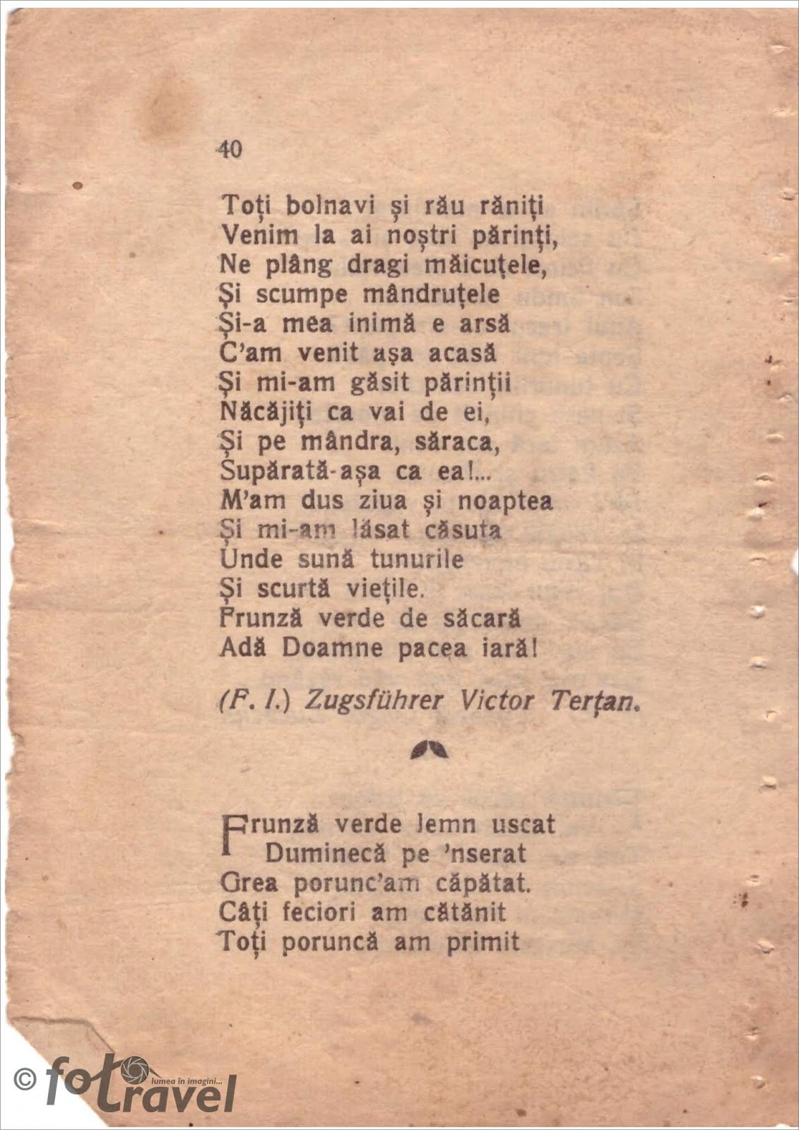 Foto travel: CENTENAR: Versuri ale românilor ardeleni participanți la ...