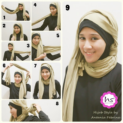 Cara Modis Simple Hijab Tutorial 2 - Cara Berjilbab & Berhijab Modern Modis