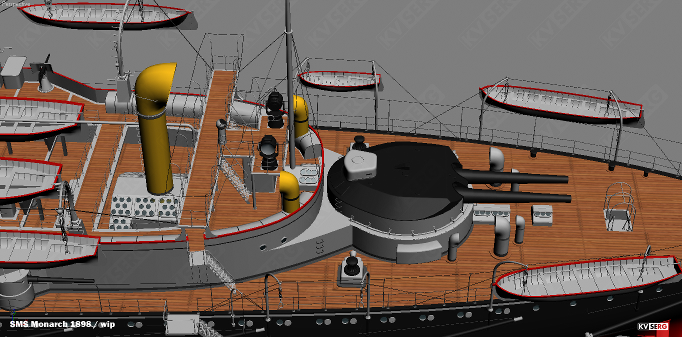 KVSERG ART: Additional images of the model SMS Monarch 1898