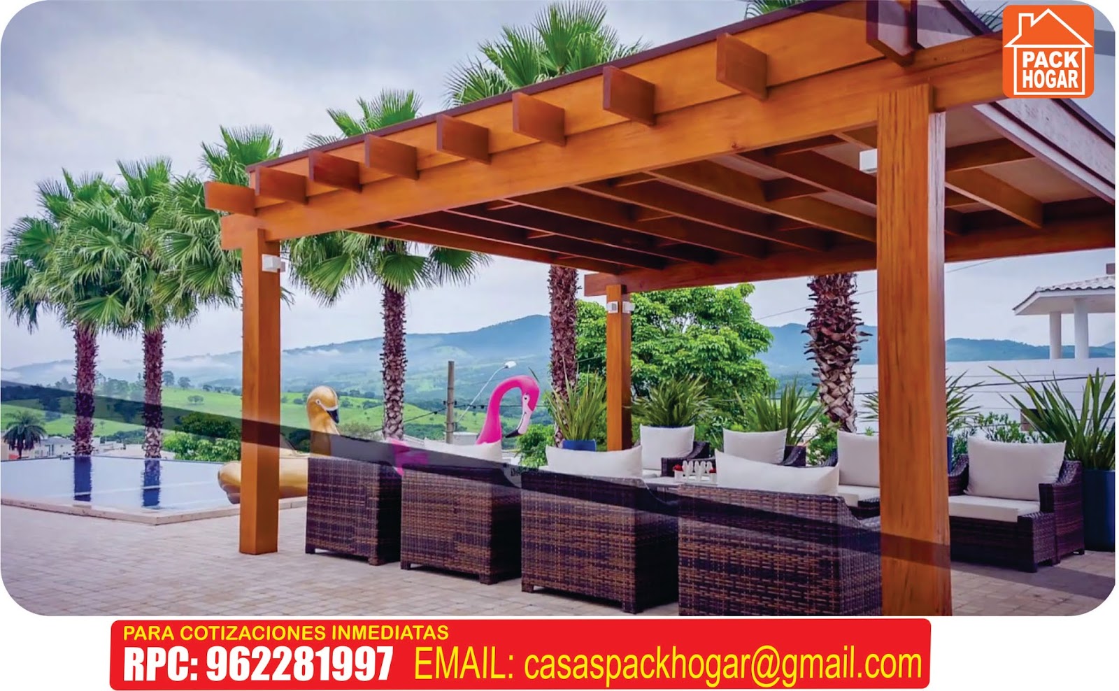 Fotos de pergolas de madera para jardín en - PERU