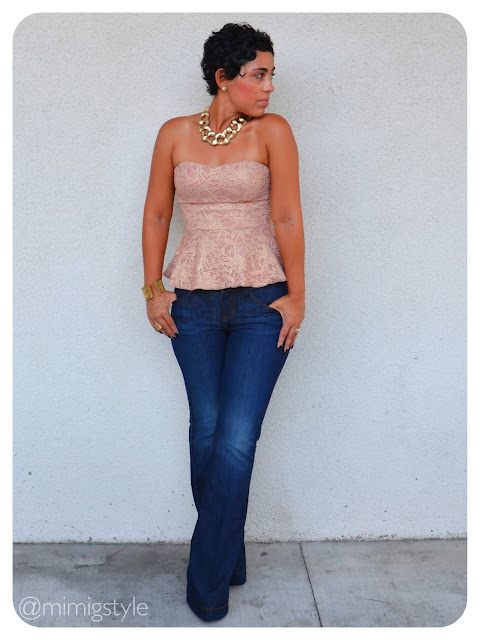 OOTD: Denim + Lace On Date Night |Fashion, Lifestyle, and DIY