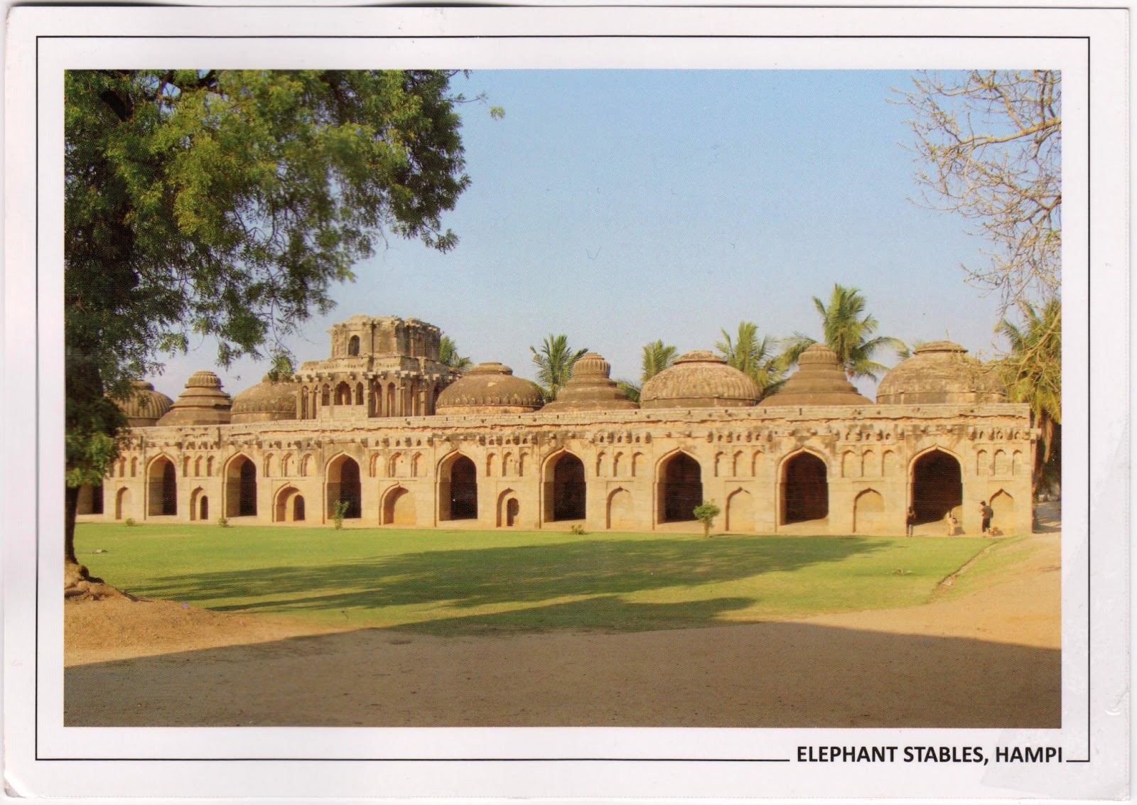 One Postcard a Day: Elephant Stables in Hampi, India