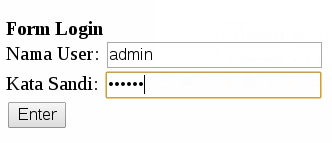 Cara Menggunakan Input Password Pada PHP