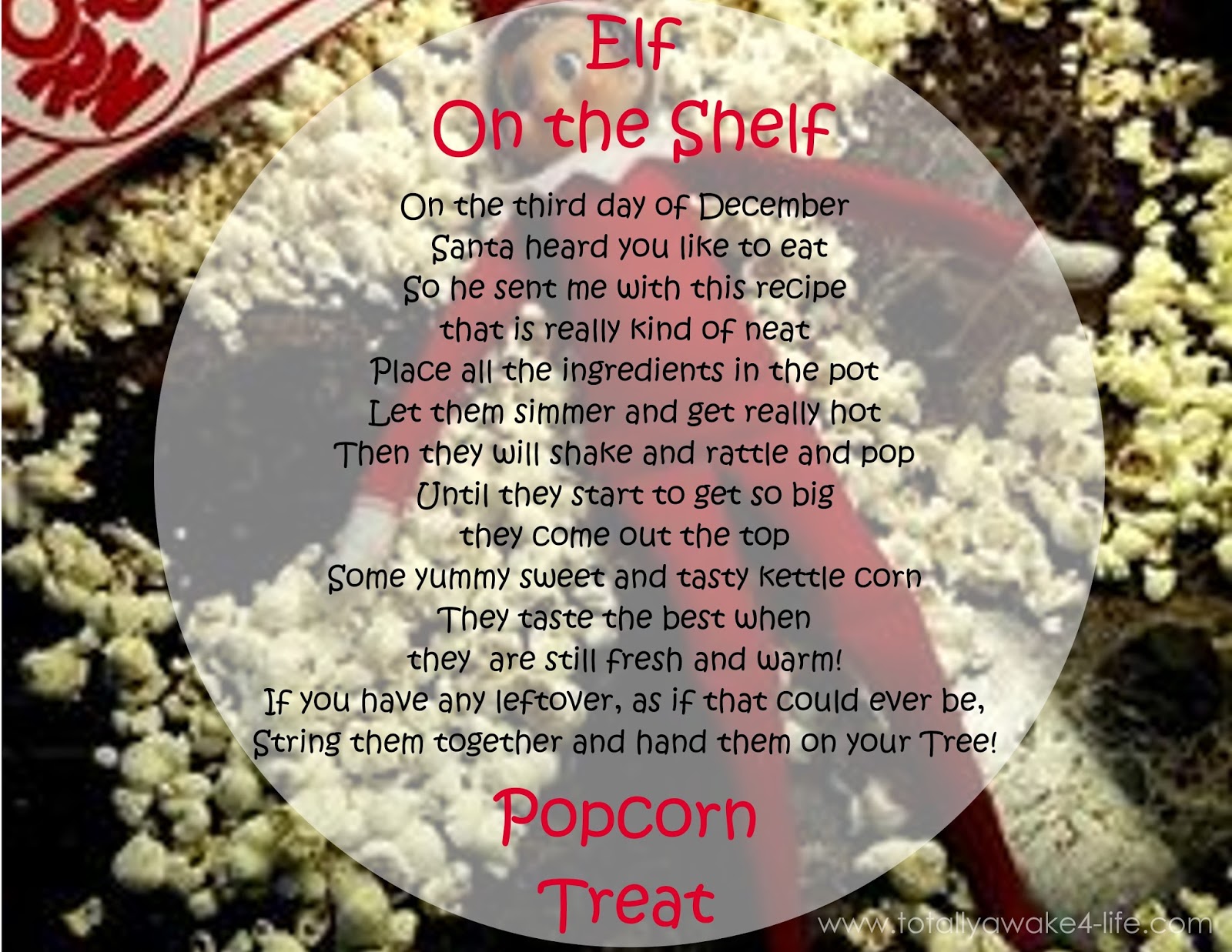 Totallyawake4-life: Elf on the Shelf - Stringing Popcorn