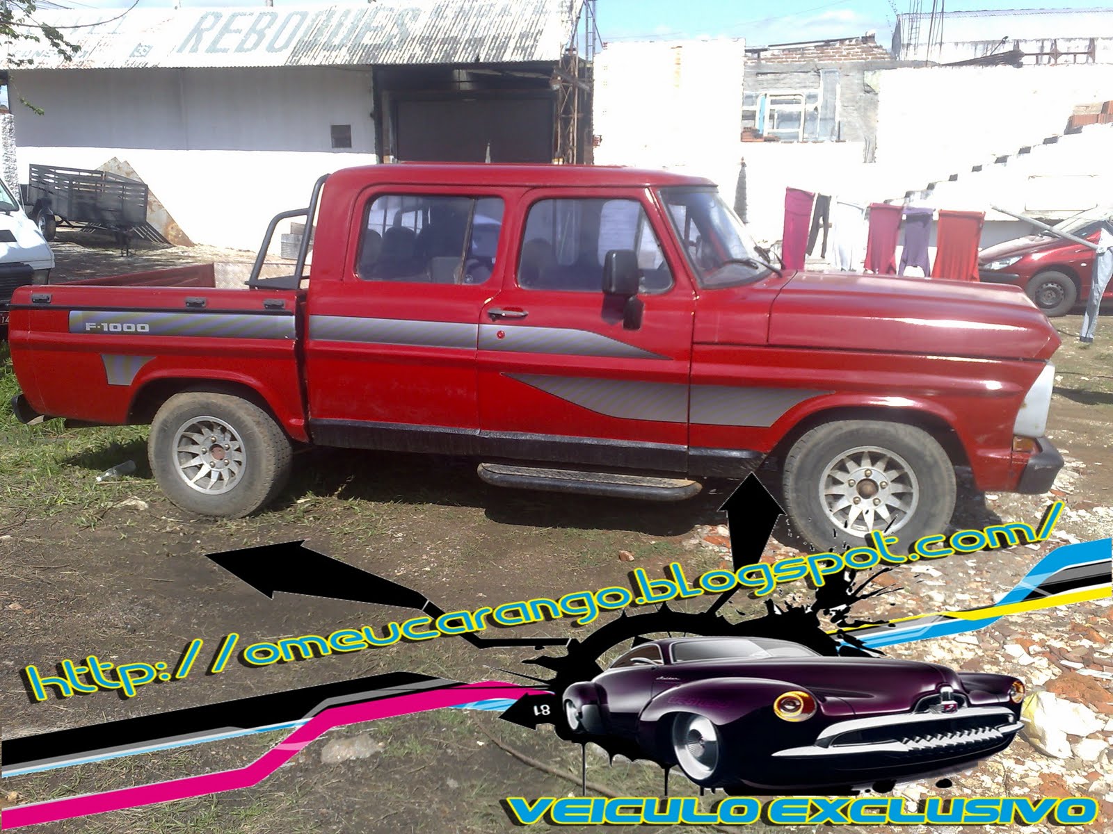 OMeuCarango.: -CARROS- f100 vermelha gabinada 84