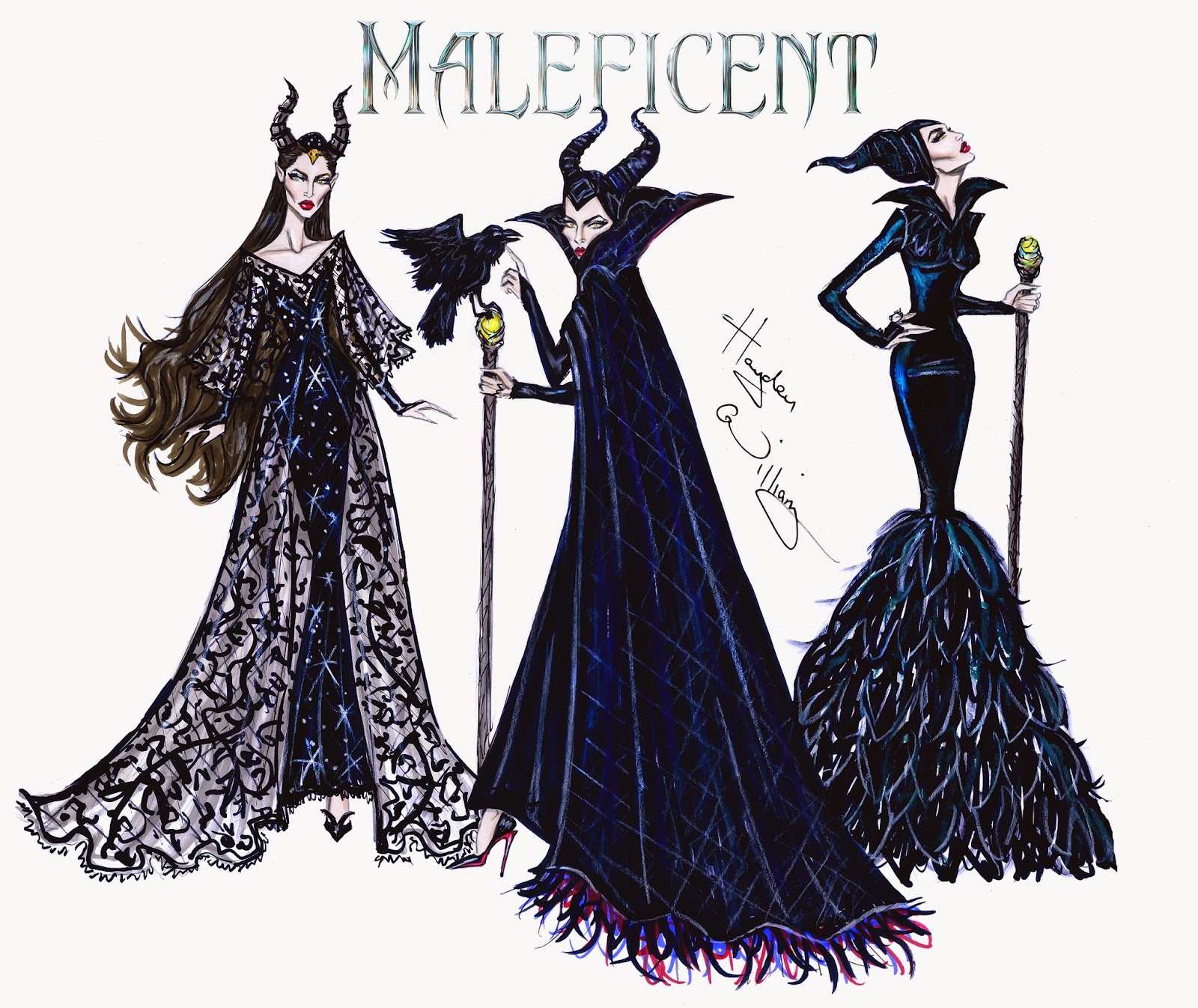 Hayden Williams Fashion Illustrations: Maleficent collection by Hayden ...