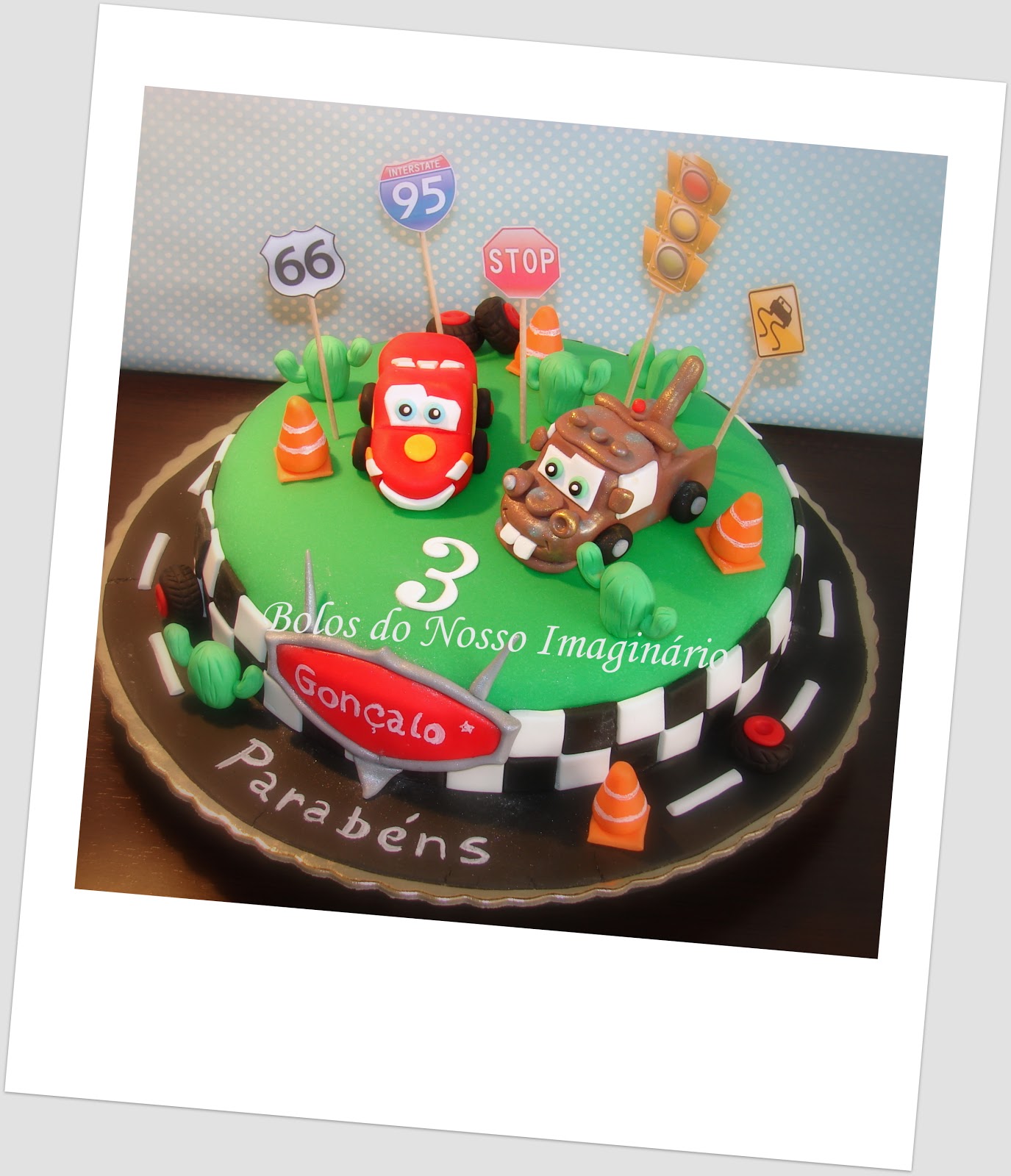 BOLOS DO NOSSO IMAGINÁRIO: BOLO DECORADO DE ANIVERSÁRIO FAISCA MCQUEEN ...