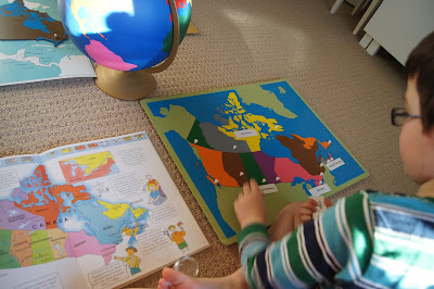 Montessori Geography, Me On The Map Activity - "Making Montessori Ours"