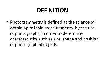 Photogrammetry Definition & Aerial Photography