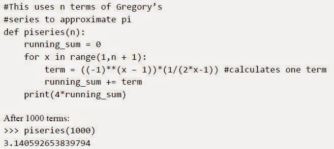 Hacking Math Class: Cooking Up Pi