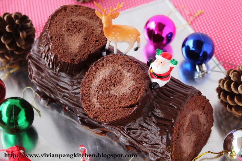 Vivian Pang Kitchen: Christmas Log cake