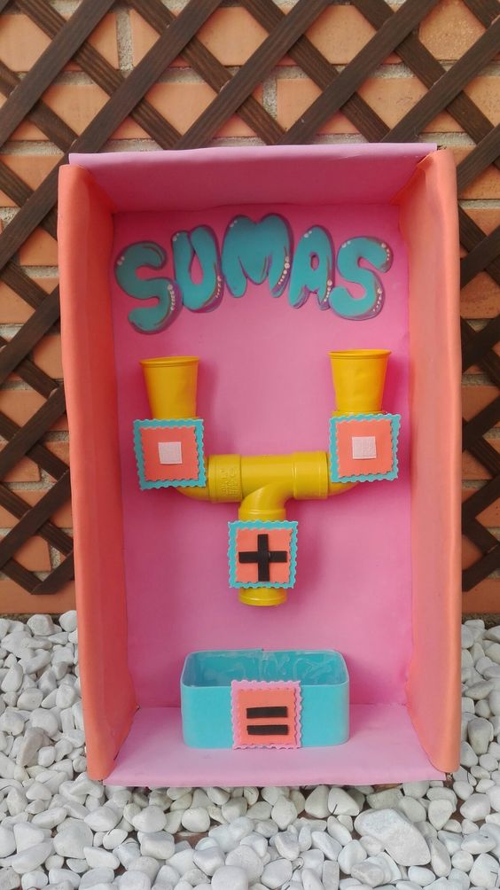 Lápices de colores: Máquina de sumar