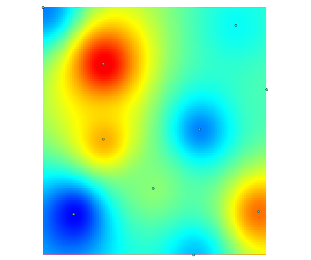 GeoExamples: Creating a grid from scattered data using inverse of the distance with python (gdal ...