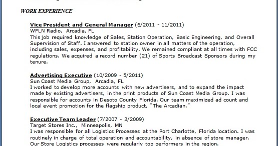 Vice President and General Manager Resume Format in Word Free Download