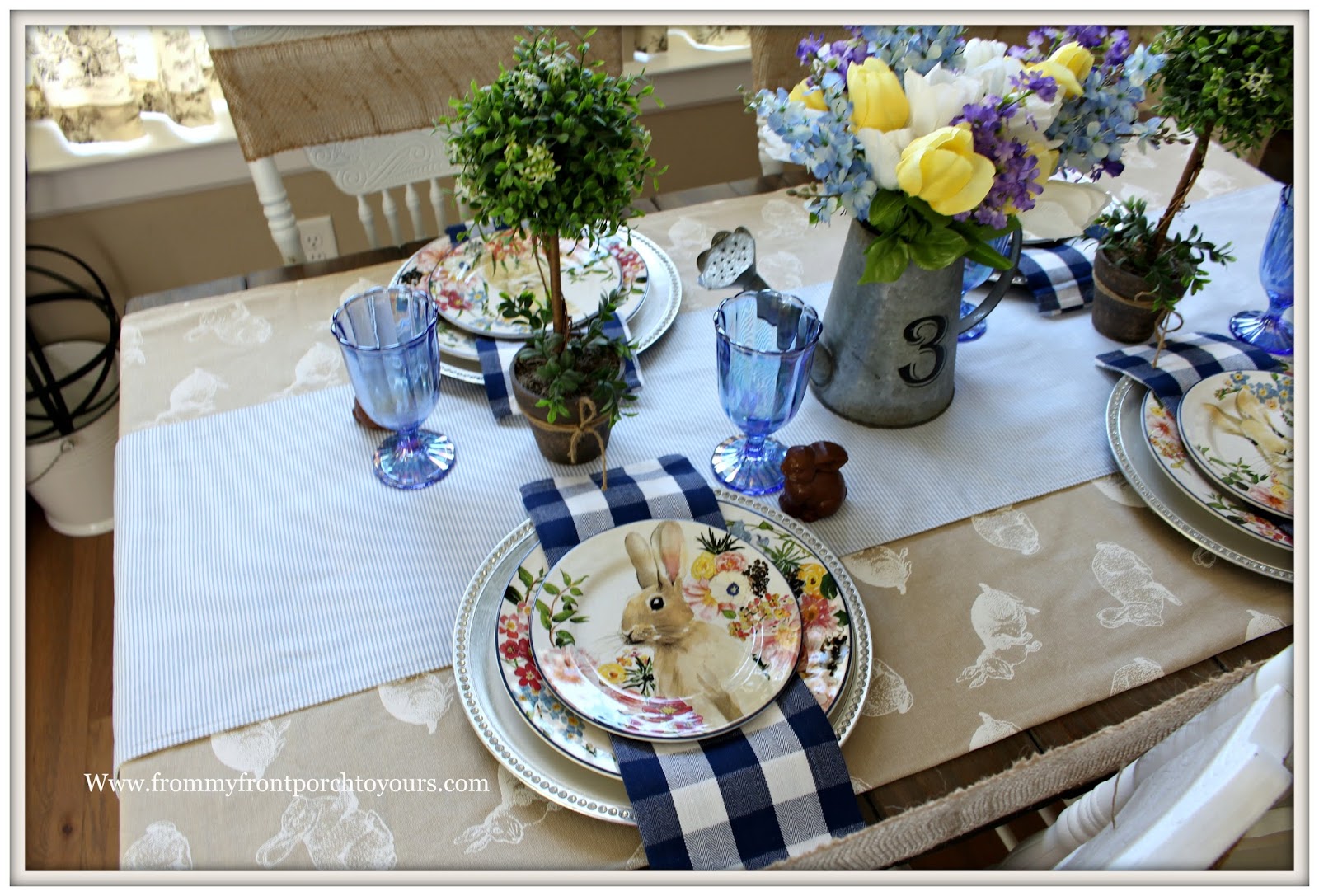 From My Front Porch To Yours: Spring & Easter Tablescape- Cottage ...