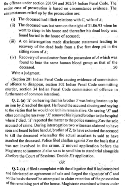 Aiming Delhi Judiciary: Answer Writing - Practical Questions