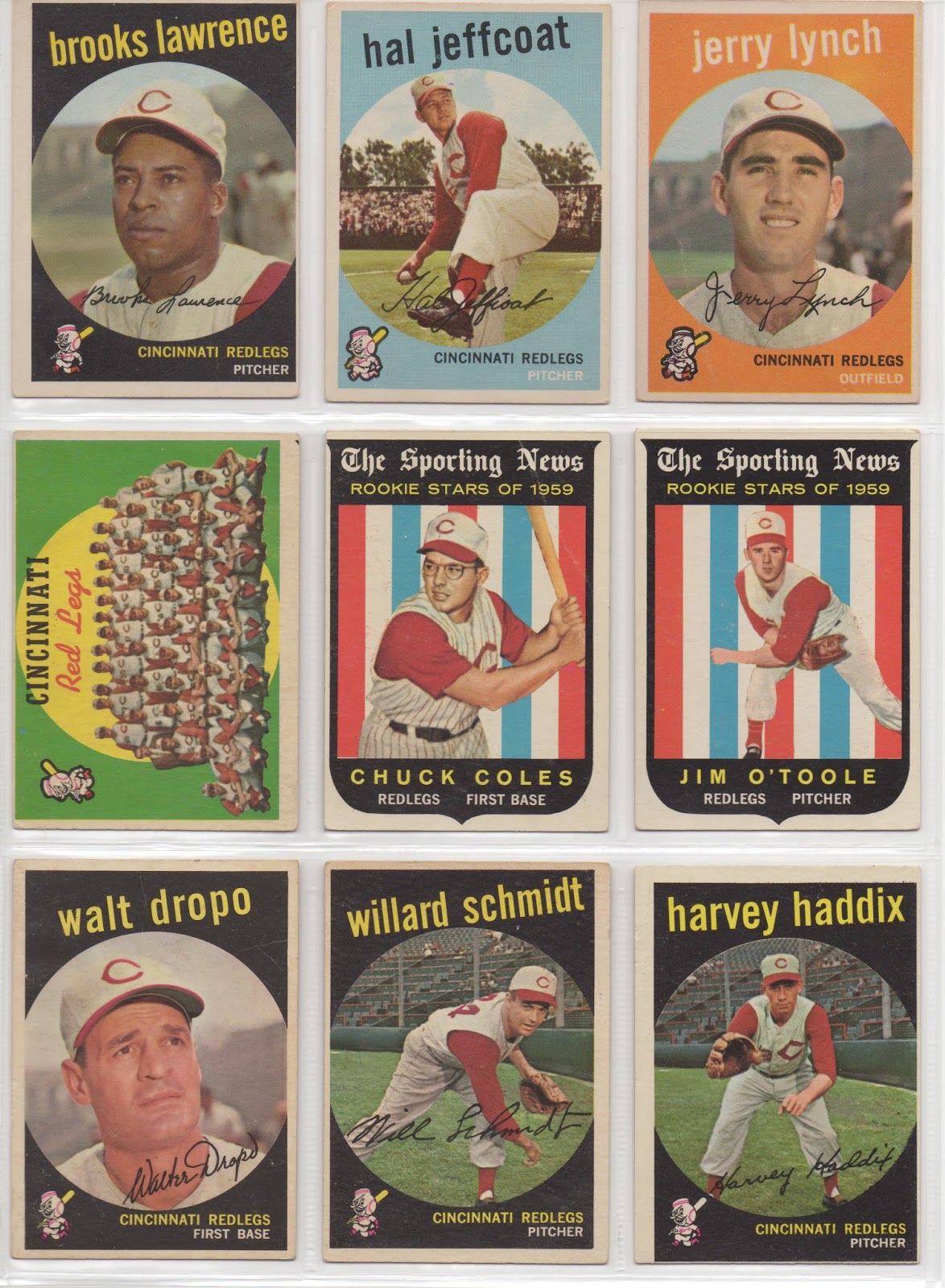 Cincinnati Reds Baseball Card Collector: 1959 Topps Cincinnati Reds ...