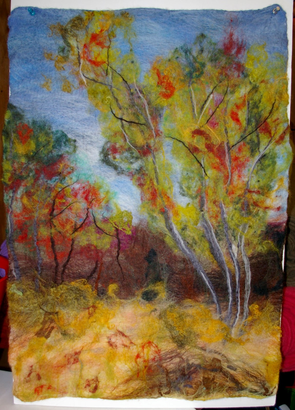 Felt Inspiration: Felted Landscape Class at New England Felting Supply