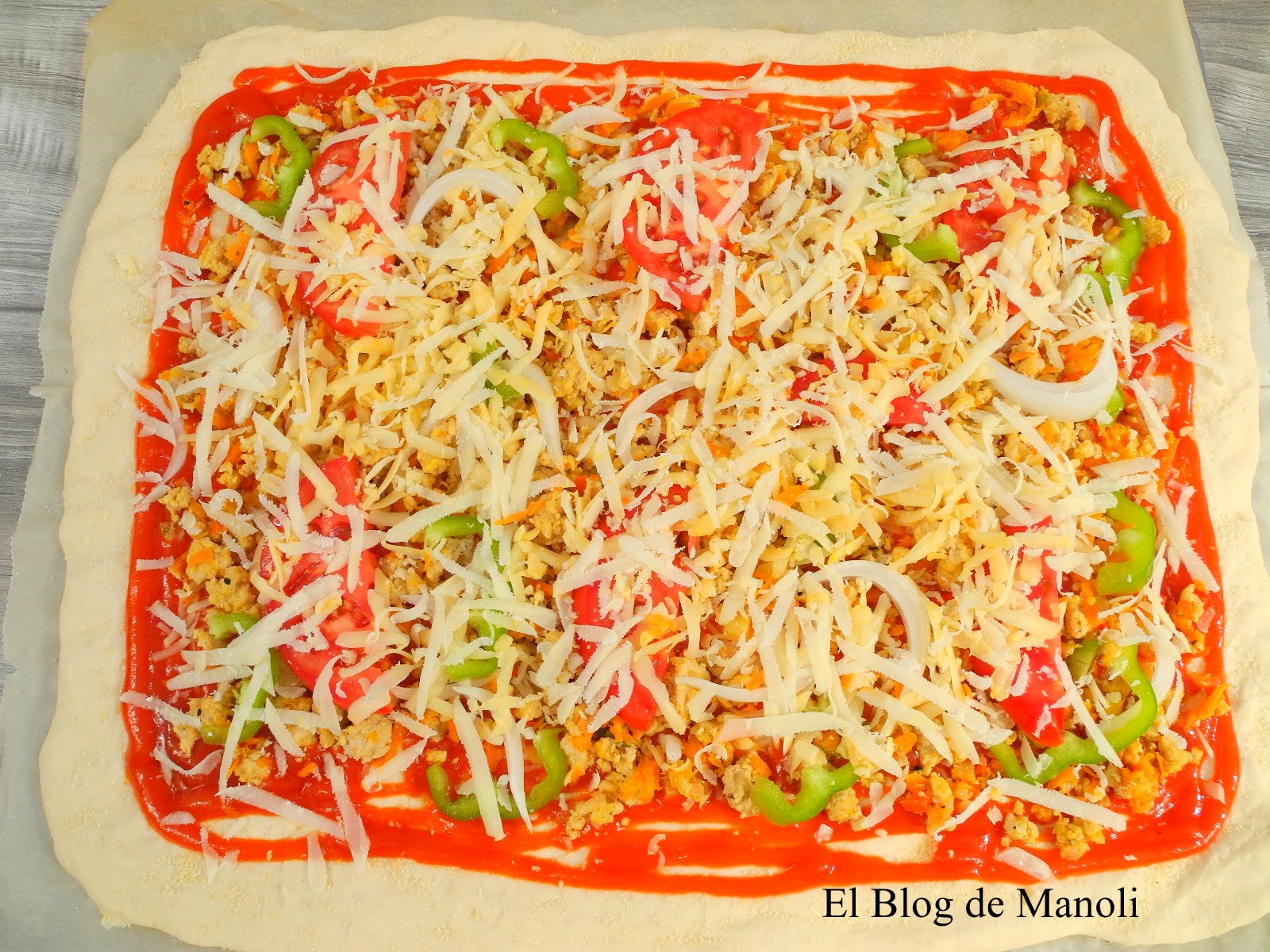 El blog de Manoli: Pizza Mexicana