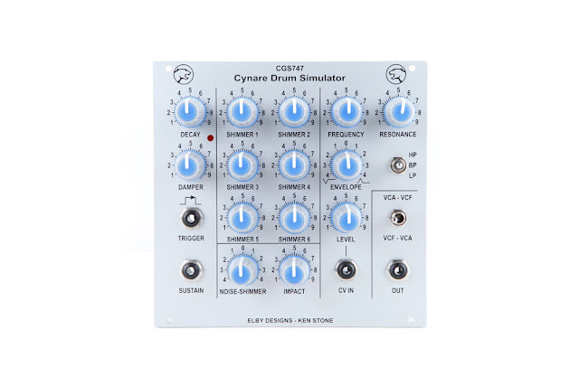 MATRIXSYNTH: Elby Designs CGS747 Cynare Drum Simulator Module