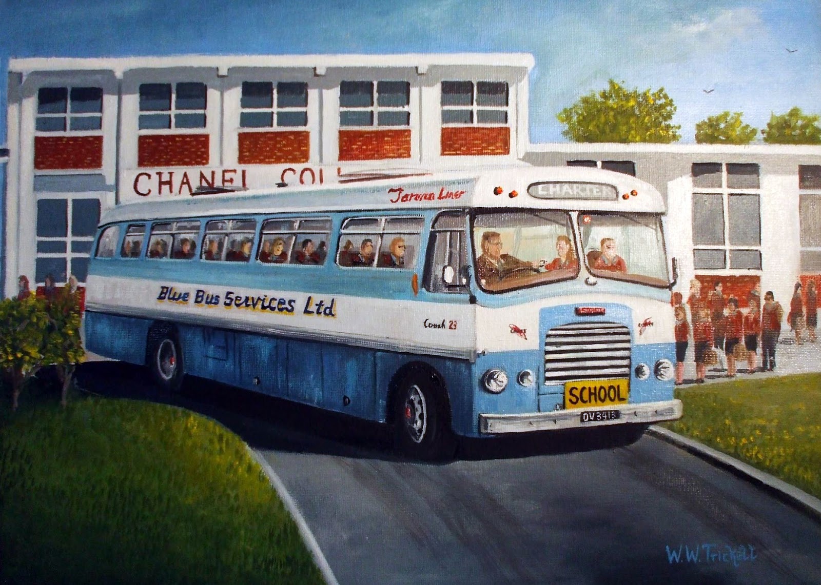 transpress nz: 1959 Leyland Comet bus with Midland bodywork