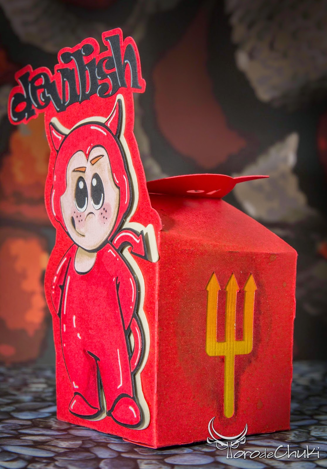 Awesome SVGs: JP Devil Treat Box, 2014 Halloween Series