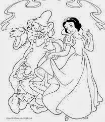 5 Snow White And The Seven Dwarfs Coloring Pages Free