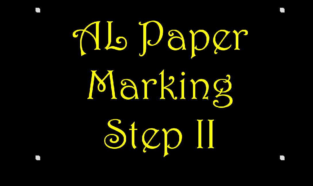 AL Paper Marking Step II - Teacher