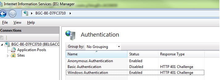 How To Enable Windows Authentication Of Iis 7 In Windows 7 Or Vista