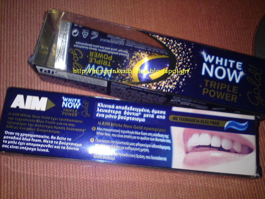 Fairy make-up tales . . . .: AIM White NOW Gold - REVIEW