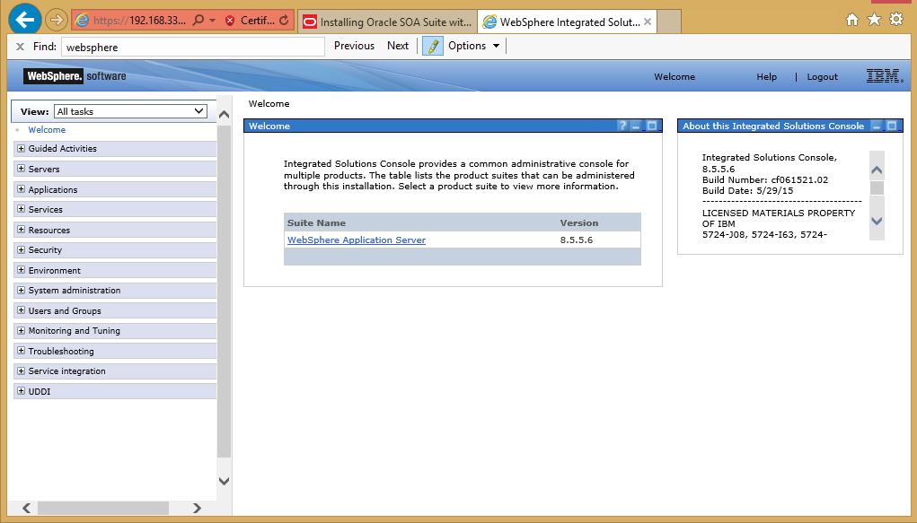 Jython for wsadmin : Setup WebSphere 8.5 on Ubuntu Vagrant box