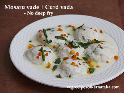 Kannada Aduge | Recipes in Kannada: Mosaru vade recipe in kannada ...