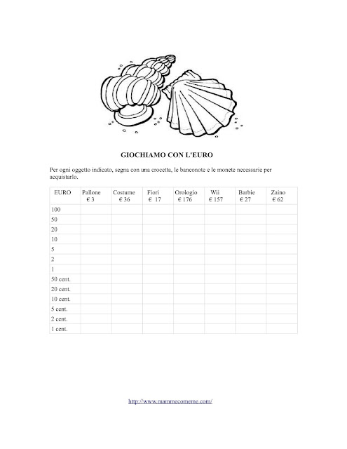 Mamme come me: Schede di ripasso di matematica classe terza elementare