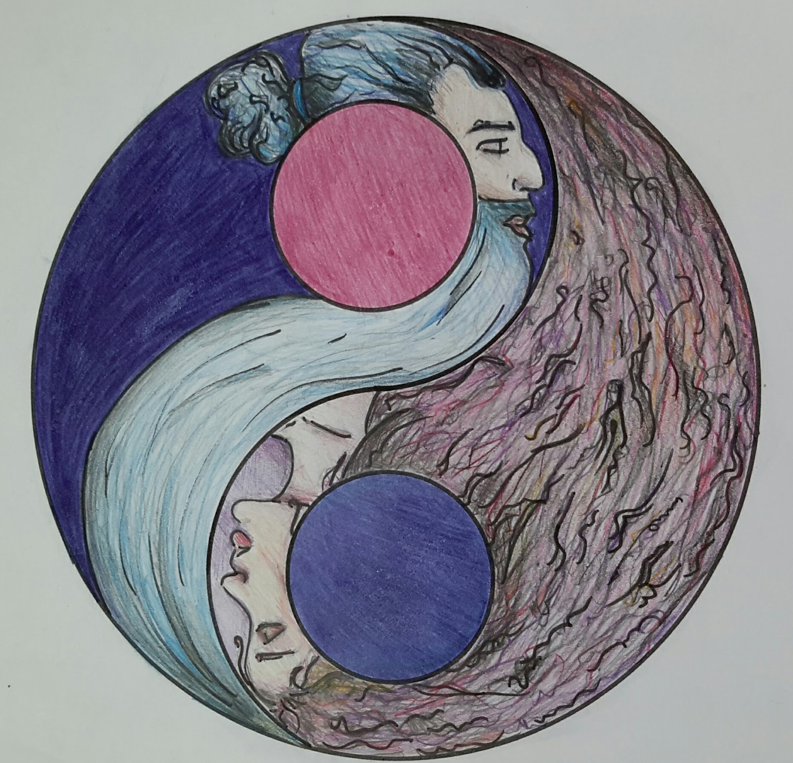 COMPÁS Y COLOR: Ying yang