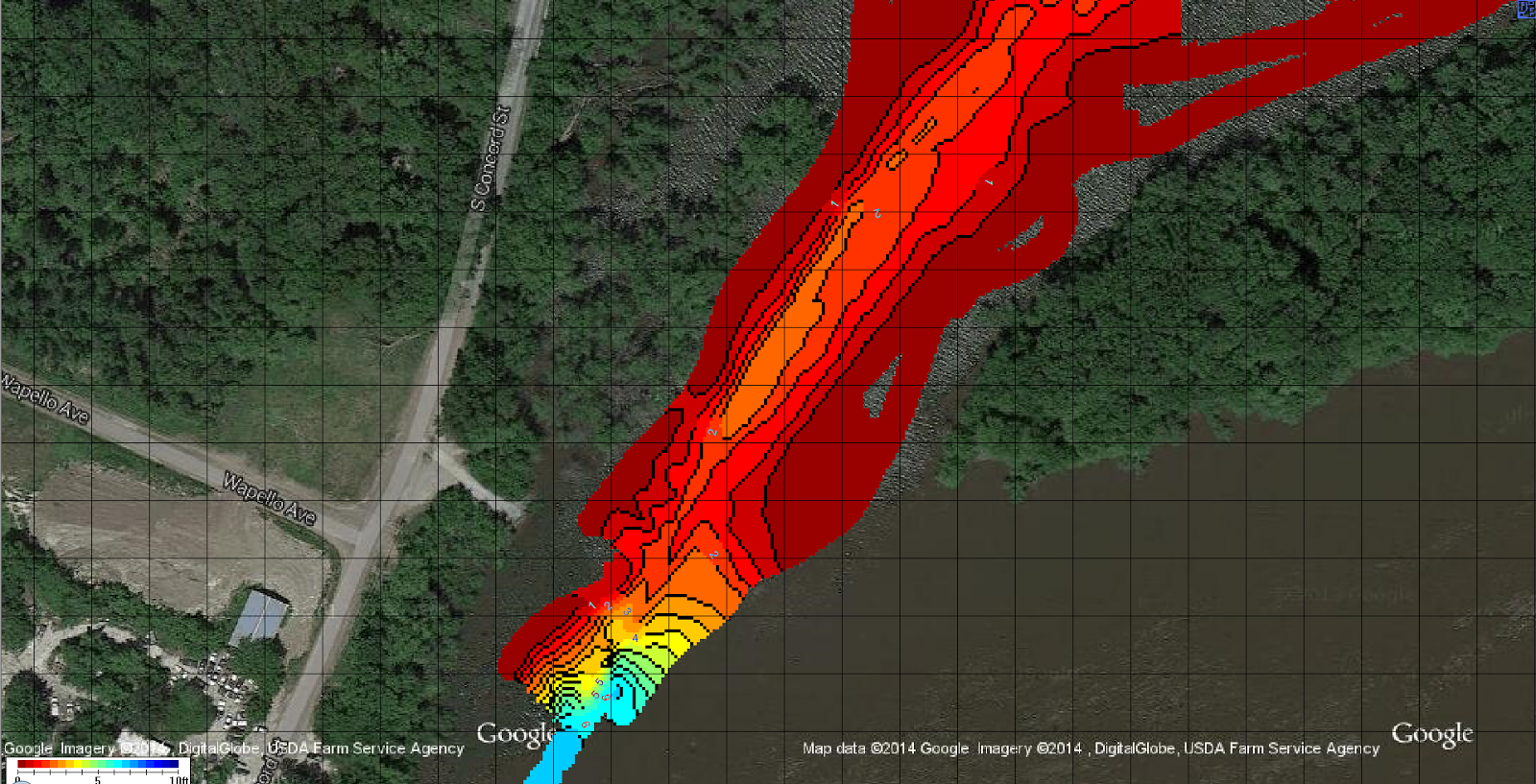 Netbook To Chartplotter Project: Depth Maps of Pool 16 Mississippi River