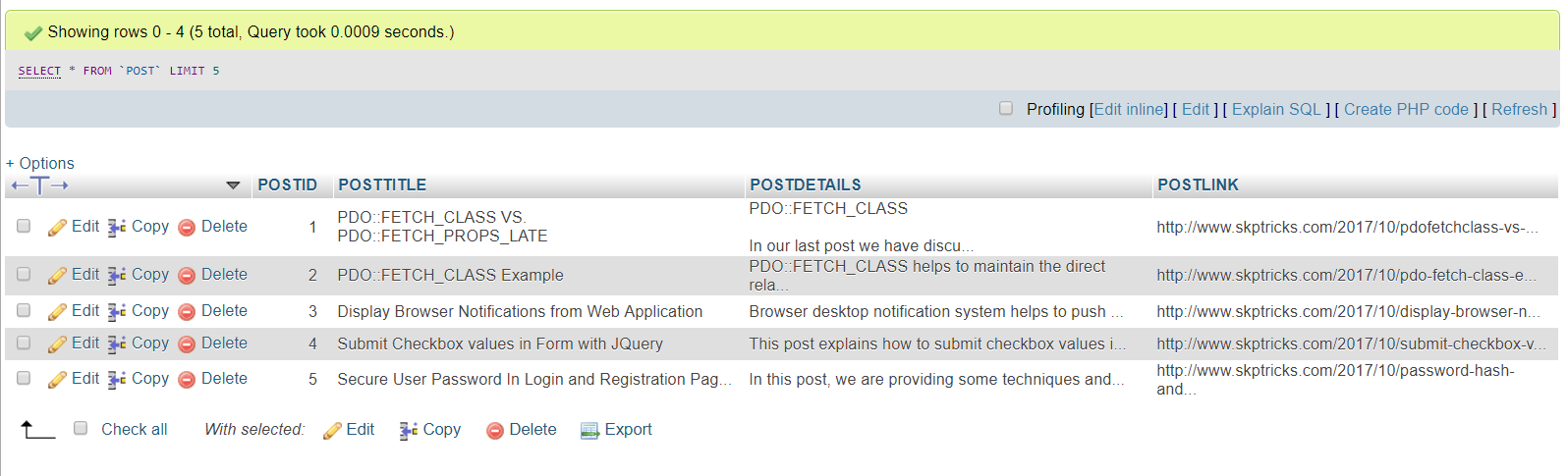 PHP Limit Data Selections From MySQL | SKPTRICKS PHP Limit Data Selections From MySQL | SKPTRICKS