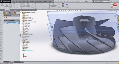 How to create a simple Modeling Turbine Rotor in Solidworks Tutorial ...
