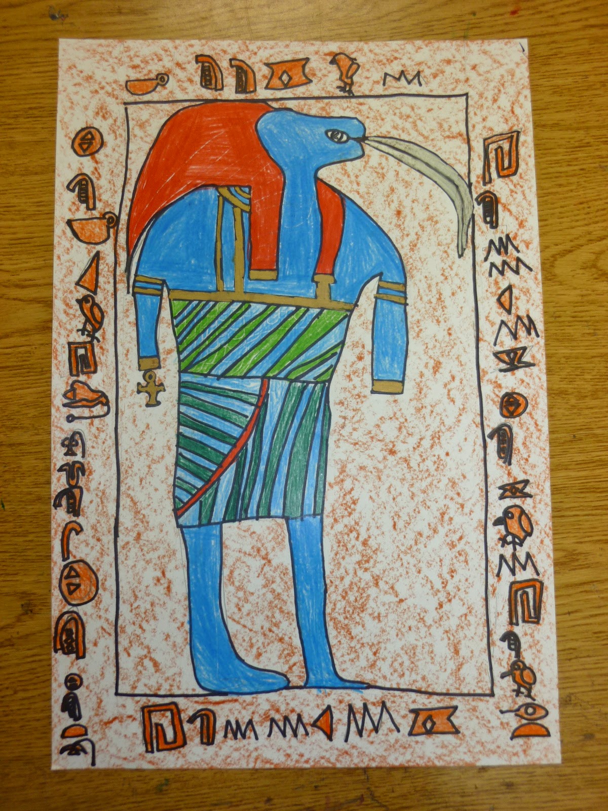Mrs. Werner's Art Room: 3rd Grade Egyptian Portraits