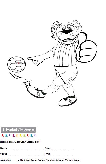 Little Kickers Gold Coast: Introducing Lenny the Lion Colouring Competiton